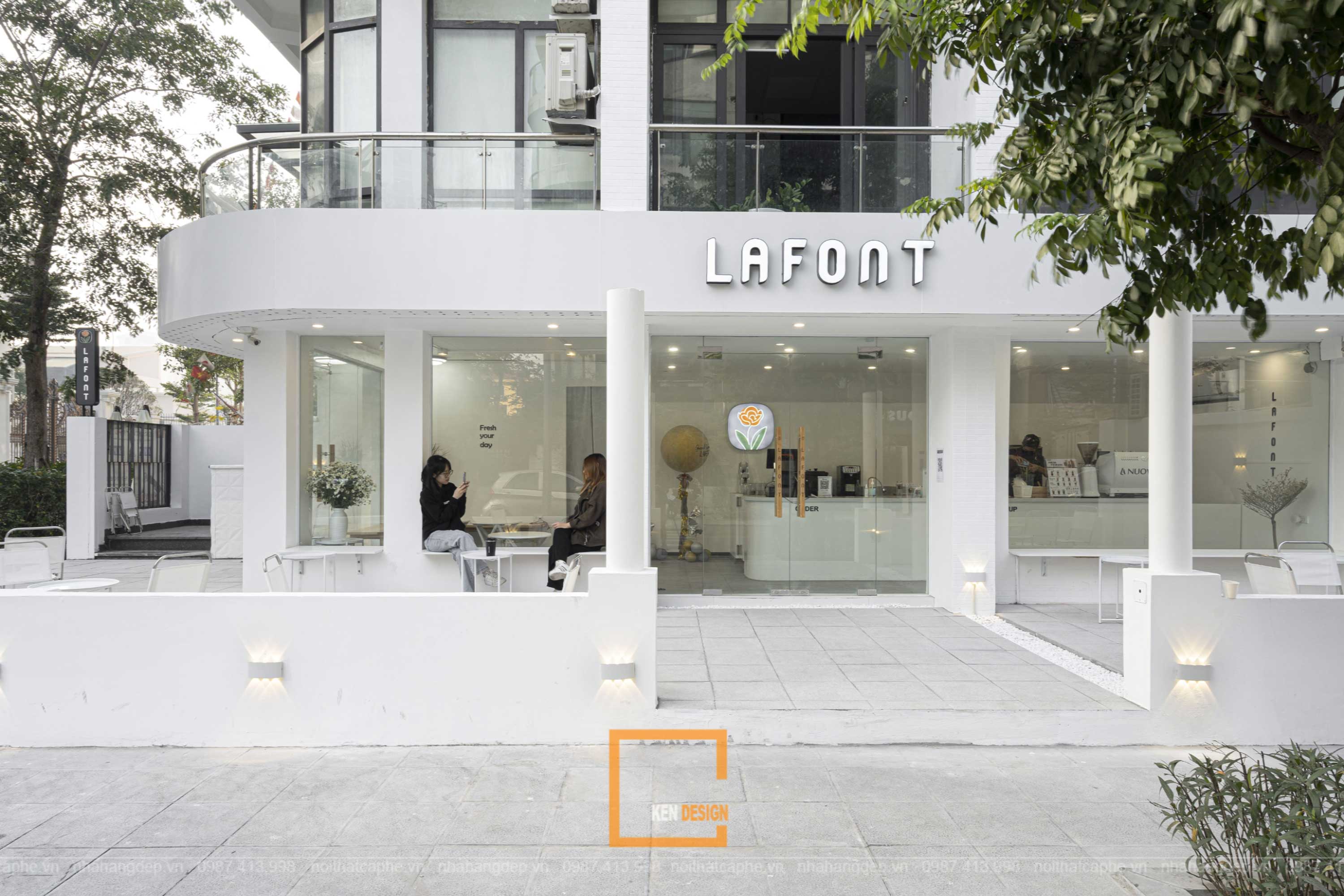Design project for Lafont Milk Tea Shop - minimalist beauty | Kendesign